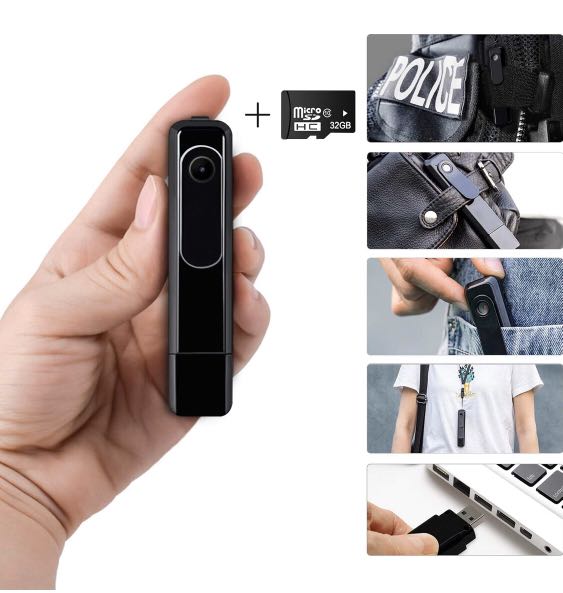 Body Camera HD 1080P, Ehomful Wearable Mini Spy Camera Wireless ...