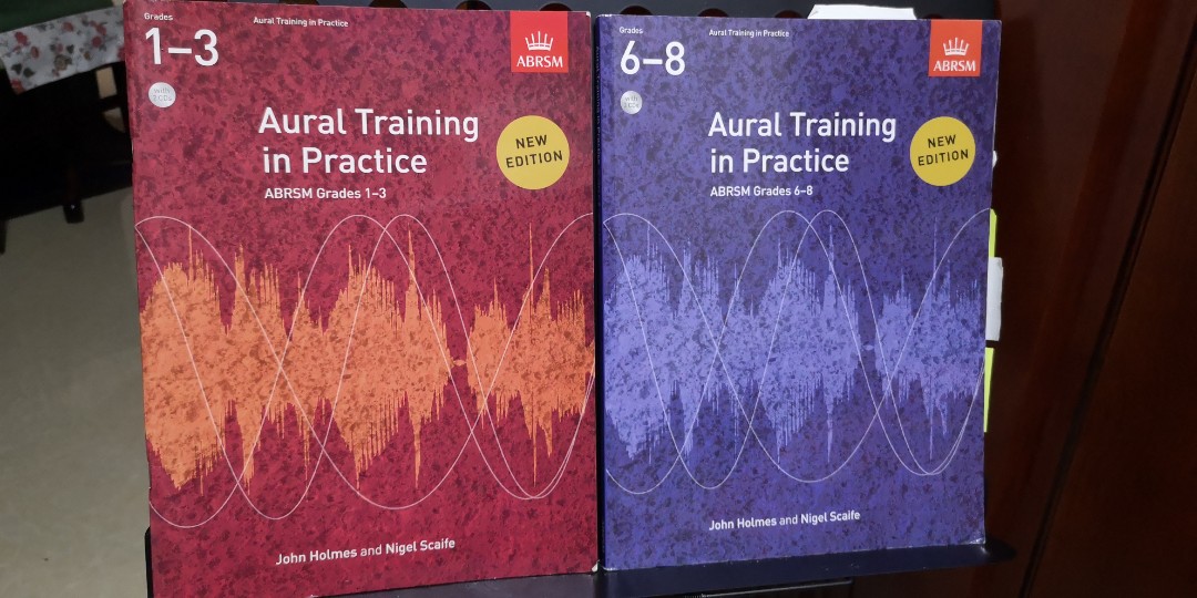 連CD ABRSM Aural 書 grade 1 - 3, 6-8, 興趣及遊戲, 音樂、樂器 & 配件, 樂器 - Carousell