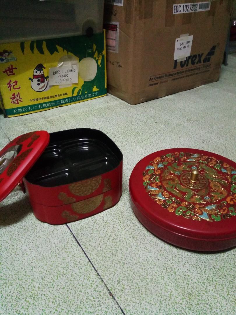 Tinghun Chinese engagement candy trays, Furniture & Home Living ...