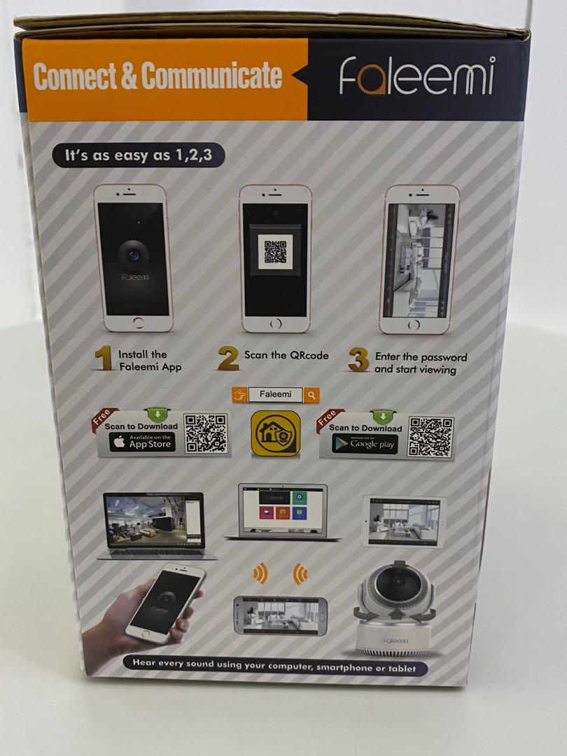 Faleemi Pan&Tilt 1080P Wireless IP Cam, 傢俬＆家居, 保安及門鎖 , 保安系統及閉路電視 ...