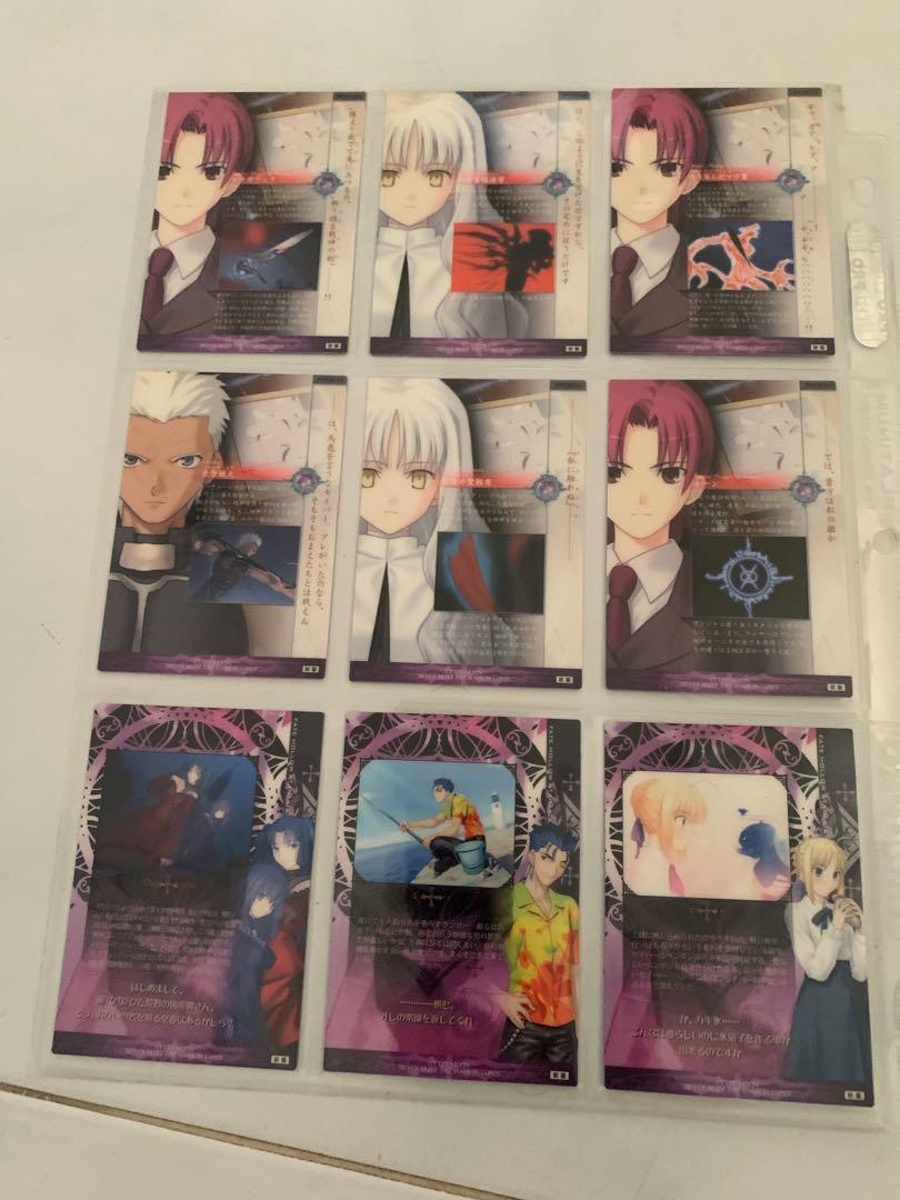 Fate Stay Night Cards set of 9, Hobbies & Toys, Toys & Games on Carousell