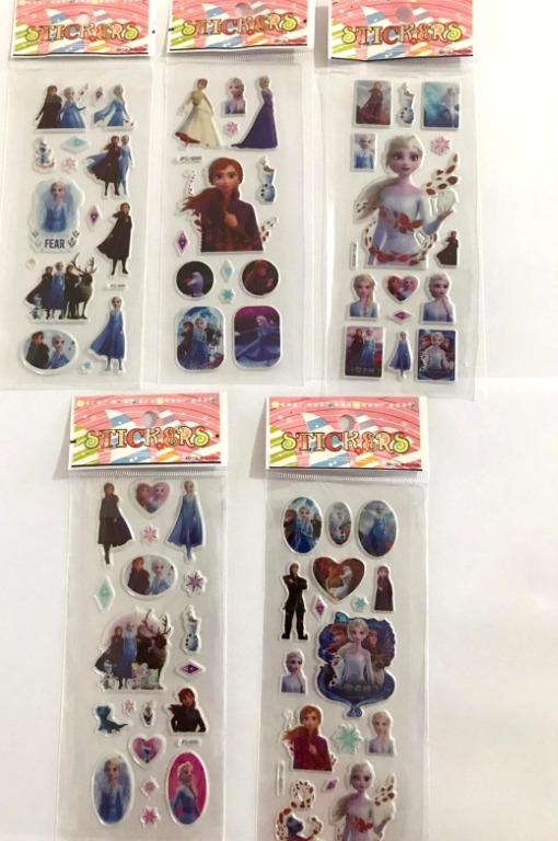 Frozen II Puffy Stickers $2 for 3 Sheets, Hobbies & Toys, Stationery ...