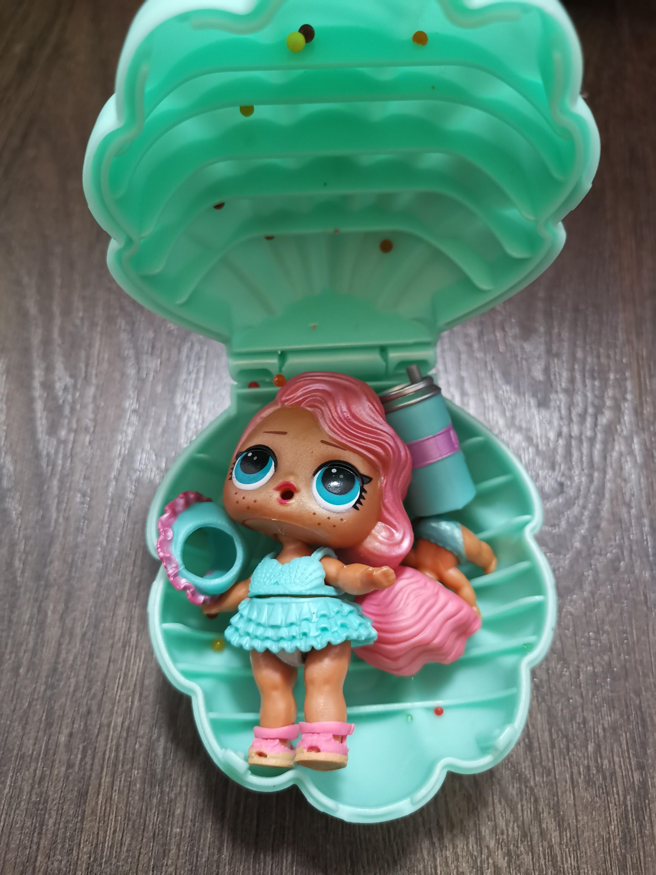 Limited edition Pearl shell authentic LOL doll with baby, crib n milk ...