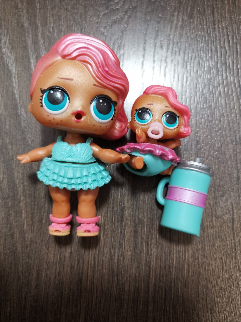 Limited edition Pearl shell authentic LOL doll with baby, crib n milk ...