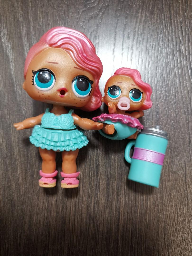 Limited edition Pearl shell authentic LOL doll with baby, crib n milk ...