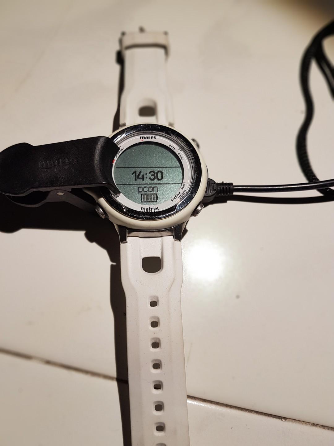 Mares Matrix Dive computer (White), Sports Equipment, Sports & Games ...