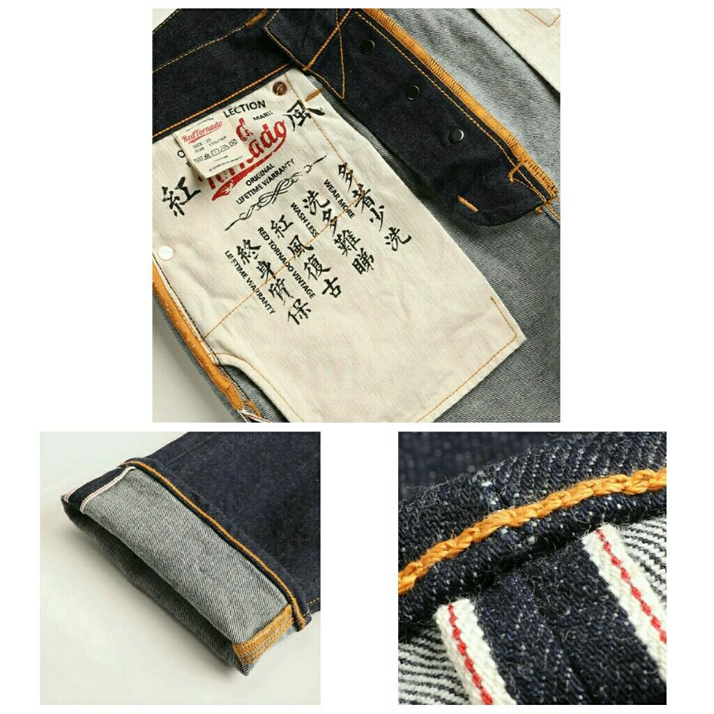 Red Tornado by Redwind 12oz GT Slim Straight Selvedge Jeans, Men's ...