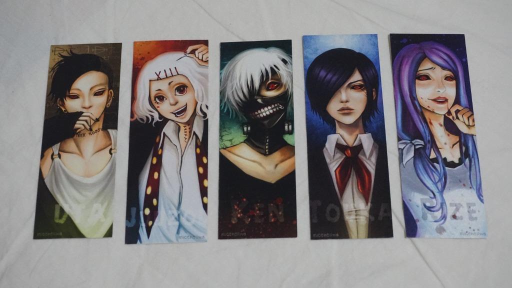 Tokyo Ghoul Anime Custom Character Design Bookmark, Hobbies & Toys ...