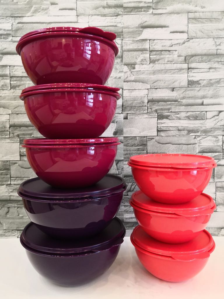 #ILuvPoslaju Tupperware Everyday Bowl Set 8 units 1.4L+2L+2.8L ready ...