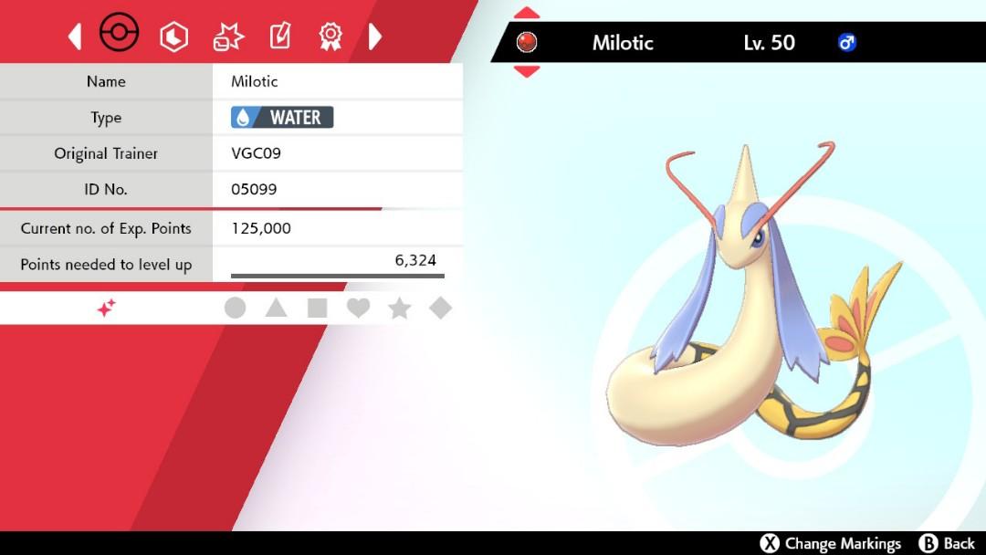 VGC09 event Shiny Milotic, Video Gaming, Gaming Accessories, Game Gift ...