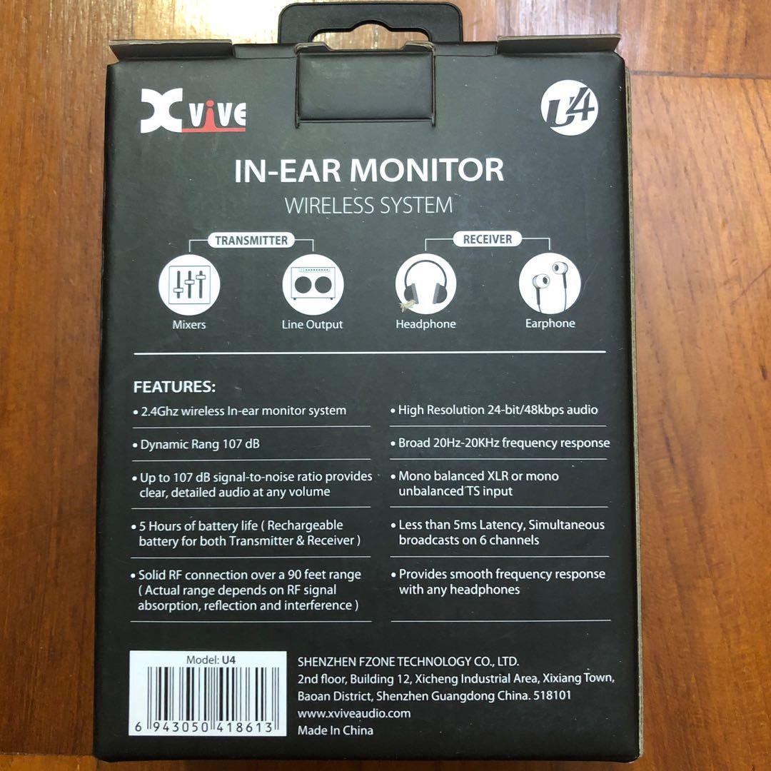 Xvive U4 In-Ear Monitor Wireless System (NEW), Audio, Headphones ...