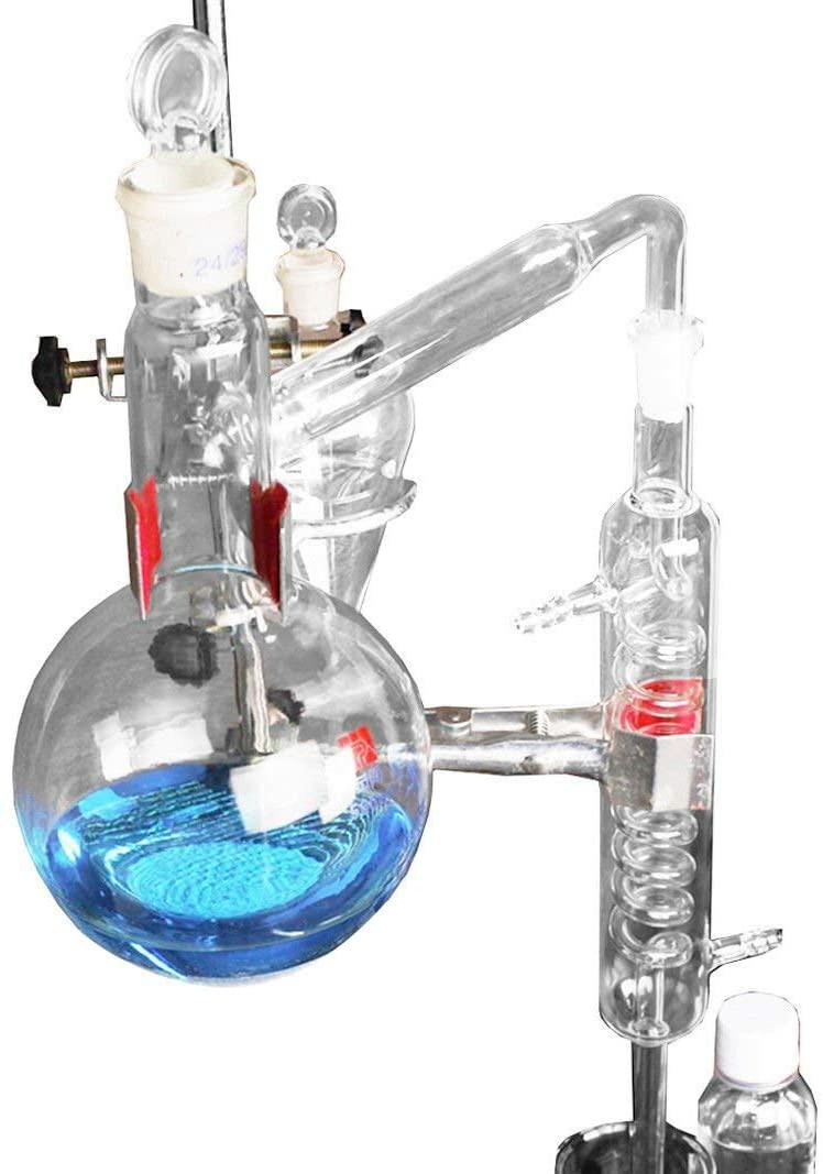 (623) 24pcs New 500ml Lab Essential Oil Distillation Apparatus Water ...
