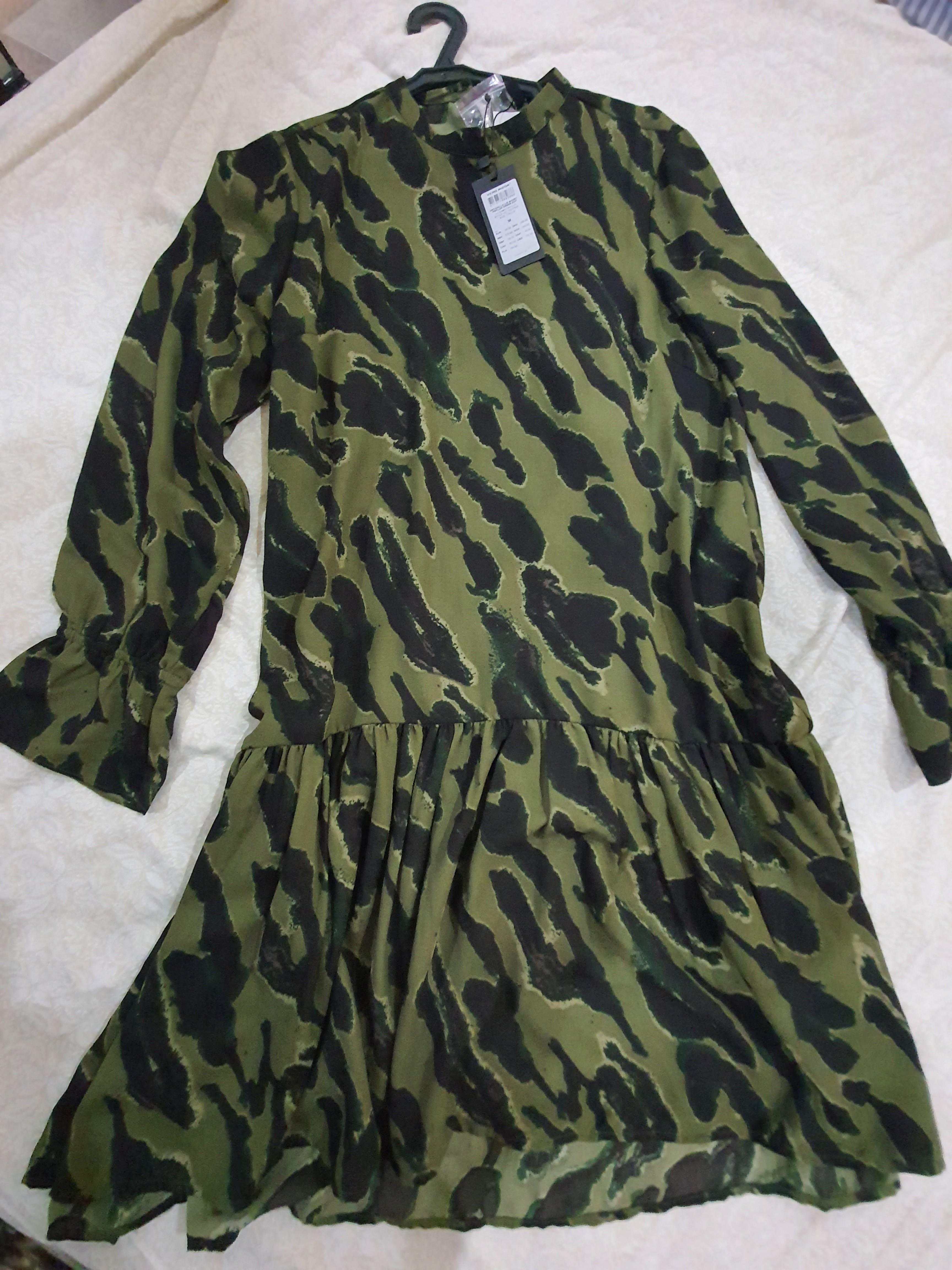 BNEW WITH TAGS VERA MODA PRISTINE TANILLA SHORT SHIFT DRESS IN GREEN ...