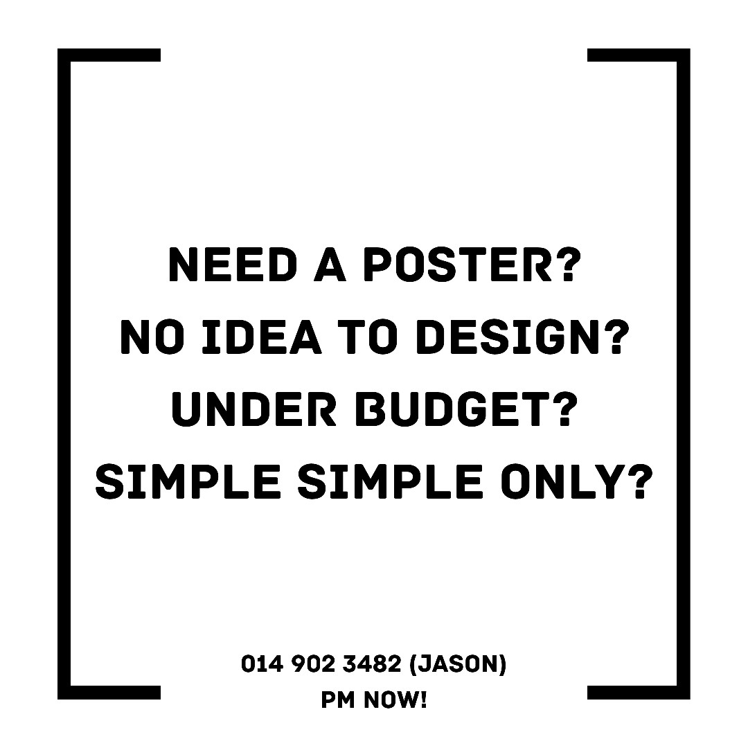 GUARANTEE AFFORDABLE POSTER DESIGN!, Hobbies & Toys, Stationery & Craft ...