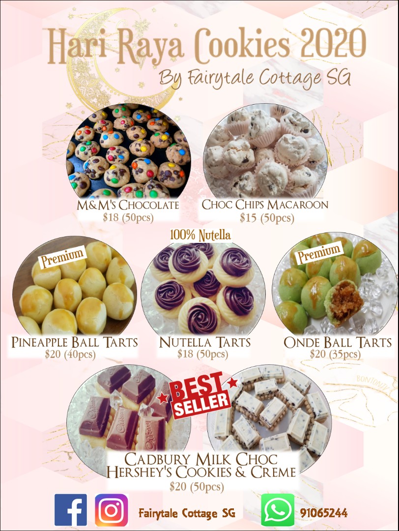 Hari Raya Cookies 2020 Pre-Order, Food & Drinks, Packaged & Instant ...
