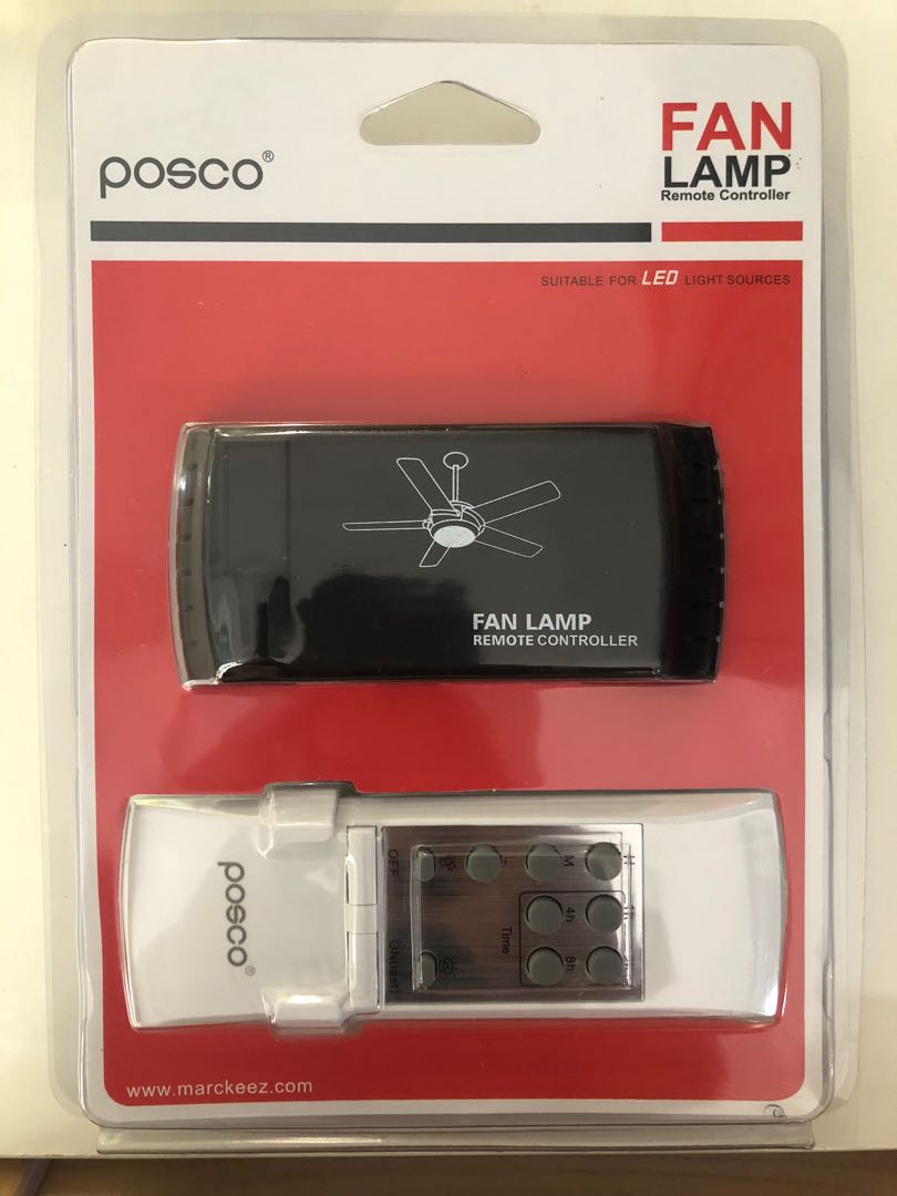Posco Fan Lamp Remote Controller. (receiver & controller, Furniture ...