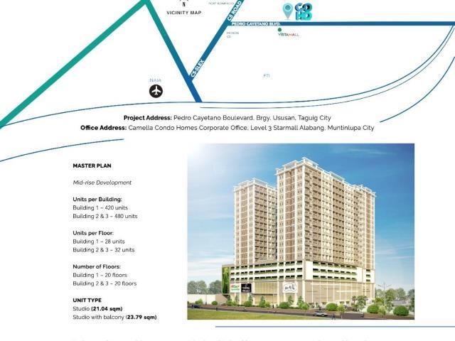 Studio Unit Condominium Near Makati BGC The Courtyard Taguig walking d ...