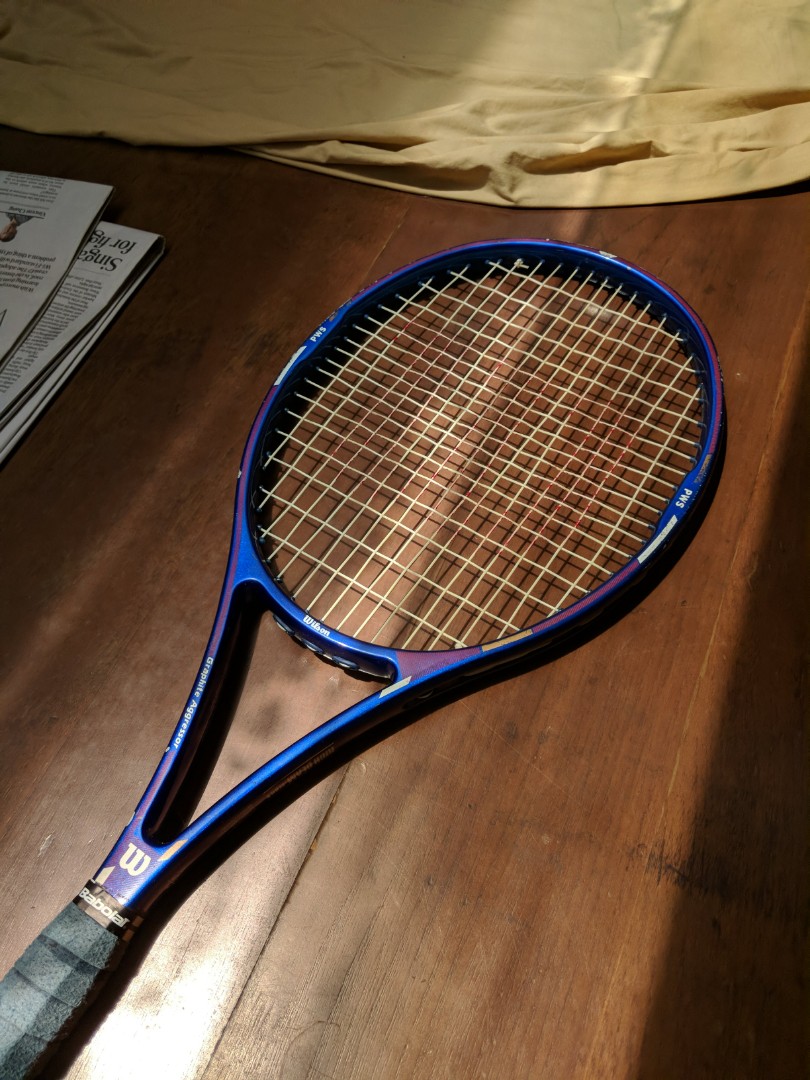 Wilson Graphite Aggressor 95 Tennis Racket, Sports Equipment, Sports ...