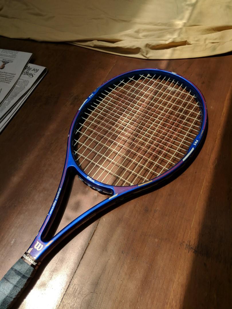 Wilson Graphite Aggressor 95 Tennis Racket, Sports Equipment, Sports ...