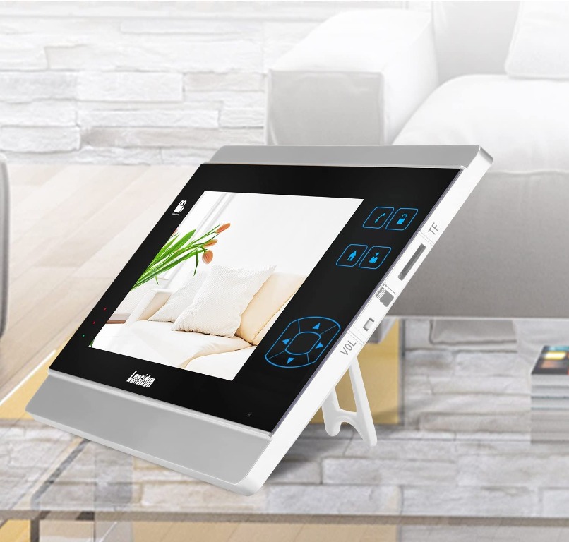 Lansidun Video Door Phone 7 inch Intercom Entry System Wired Monitor ...