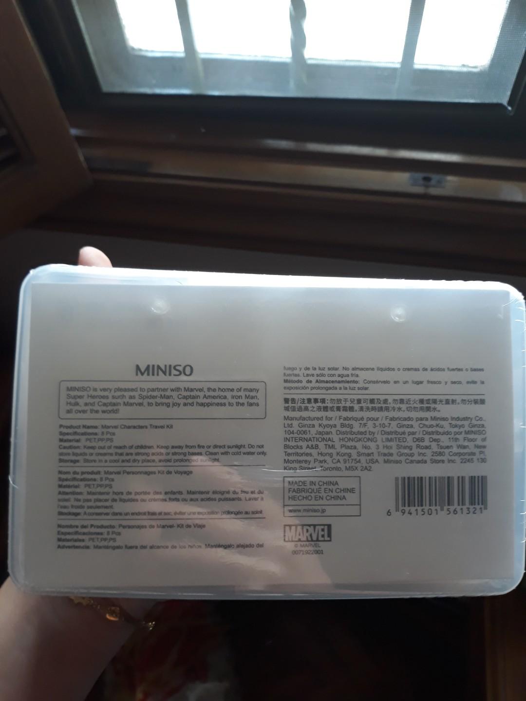 MINISO Marvel Characters Travel Kit, Hobbies & Toys, Travel, Travel ...