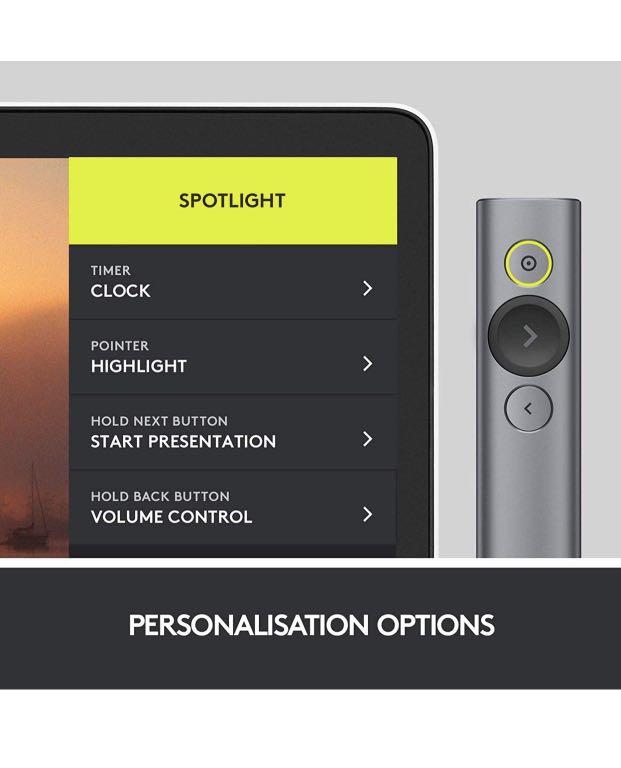 NEW Logitech Spotlight Advanced Presentation Presenter Remote ...