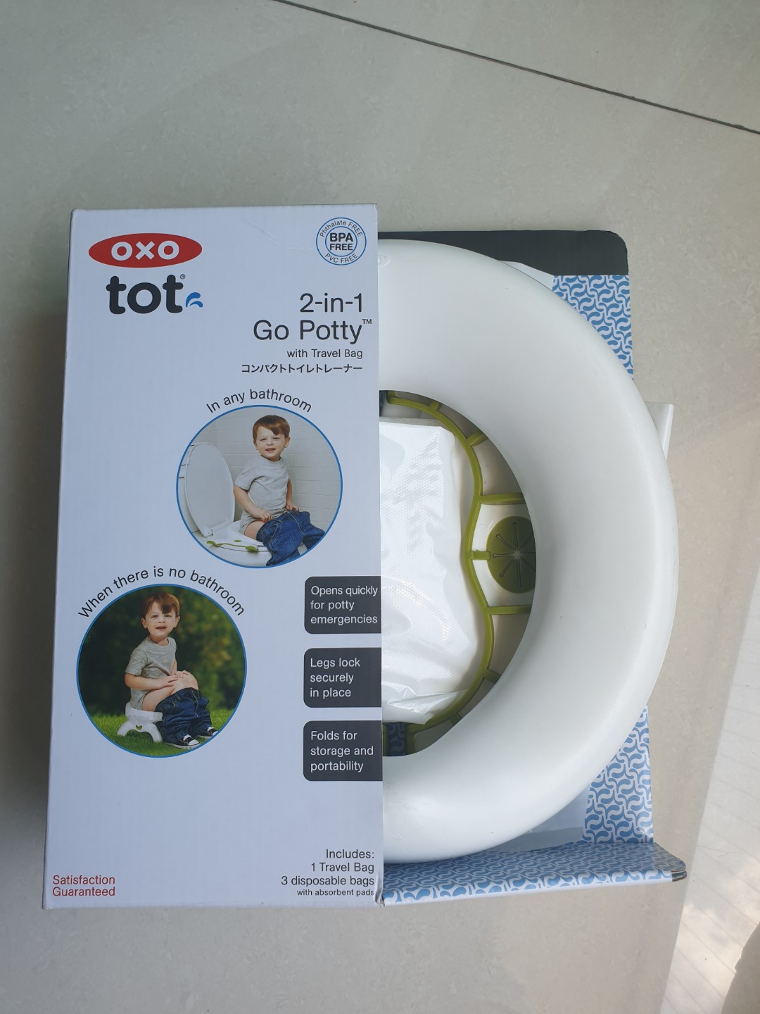 oxo tot 2 in 1 Go Potty with travel Bag, Babies & Kids, Infant Playtime on Carousell