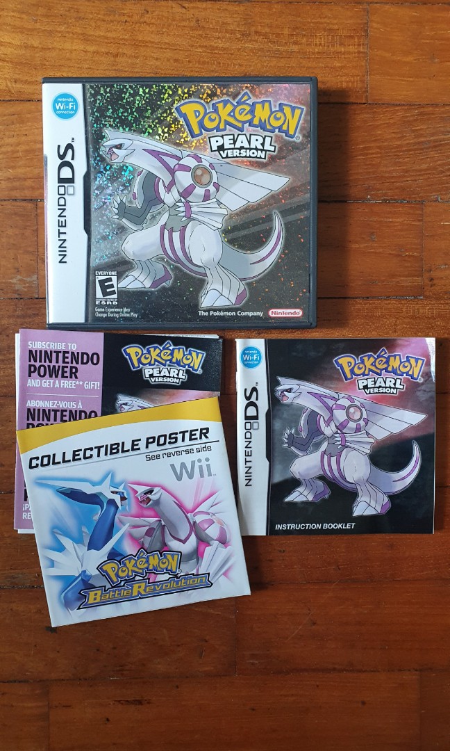 Pokemon Pearl box only, with collectible poster, Video Gaming, Gaming ...