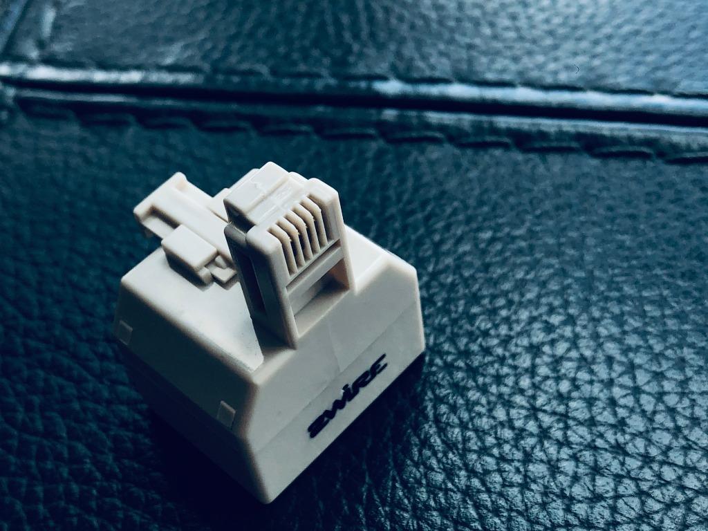 2wire RJ11 Telephone Connector Splitter: 1 Female to 2 Female ...