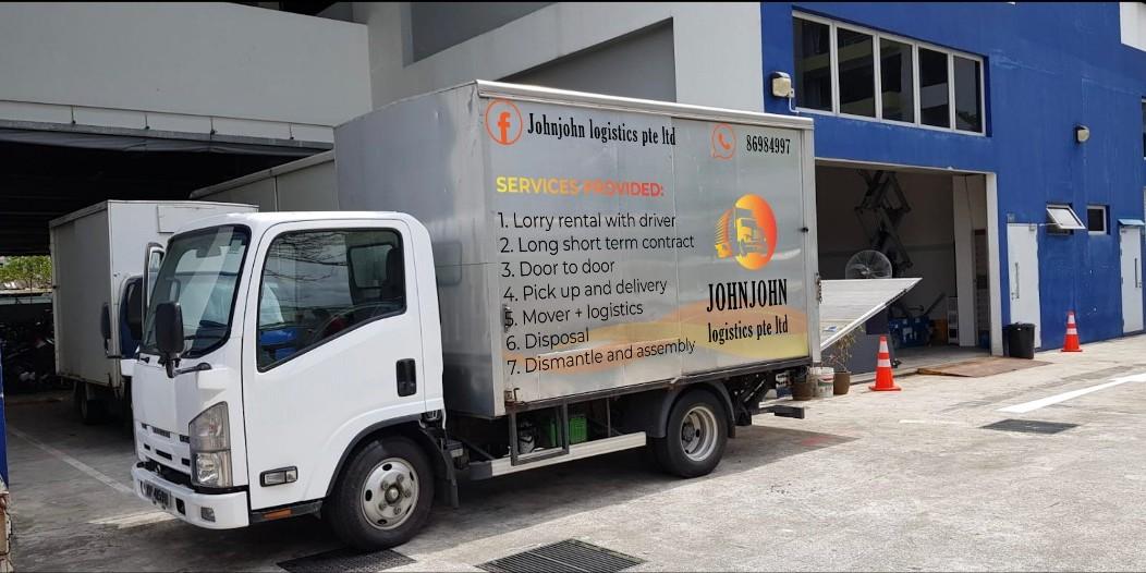 Mover + logistics Truck with tailgate Please call whatapp 86984997 24 hours Long short term ...