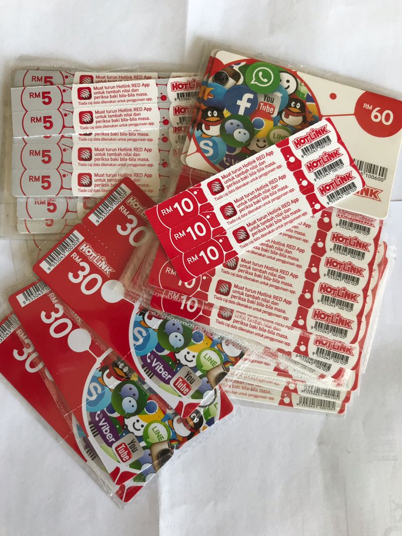 Top up Hotlink ticket, Everything Else, Others on Carousell