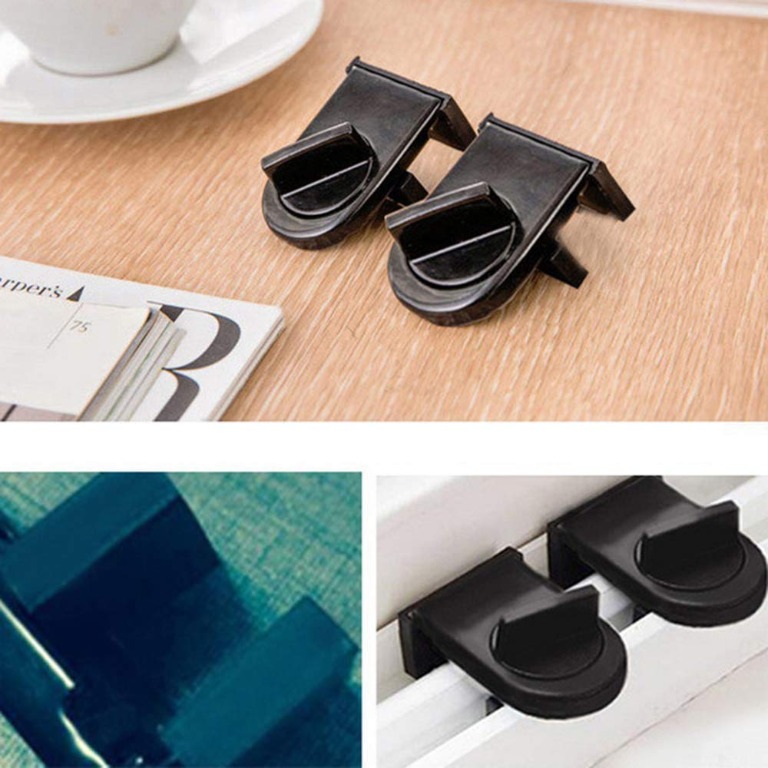 Adjustable Window Safety Lock Stopper Wedge with Rotary Switch Rubber ...