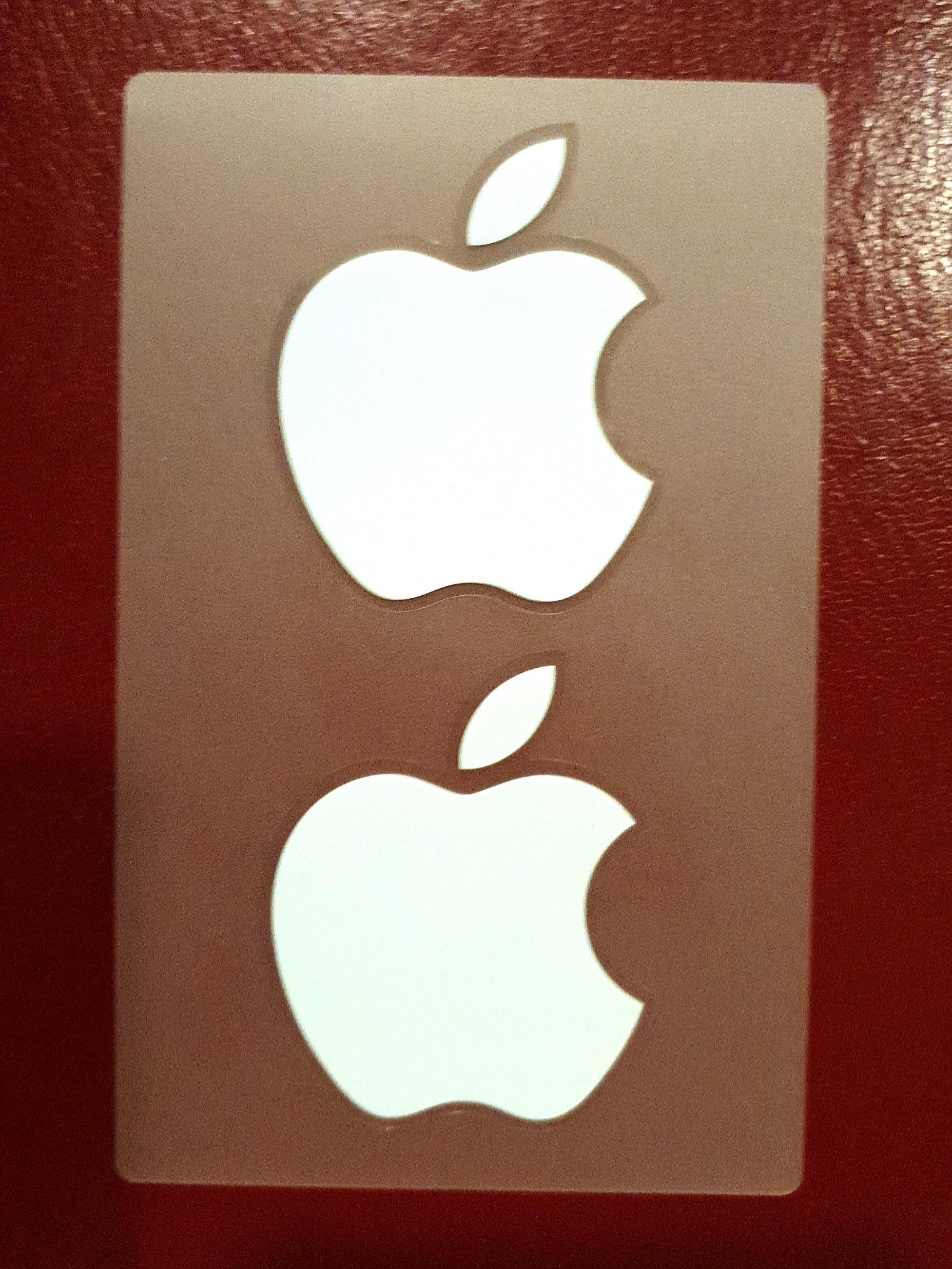 Auth Apple Logo stickers authentic, Computers & Tech, Parts ...