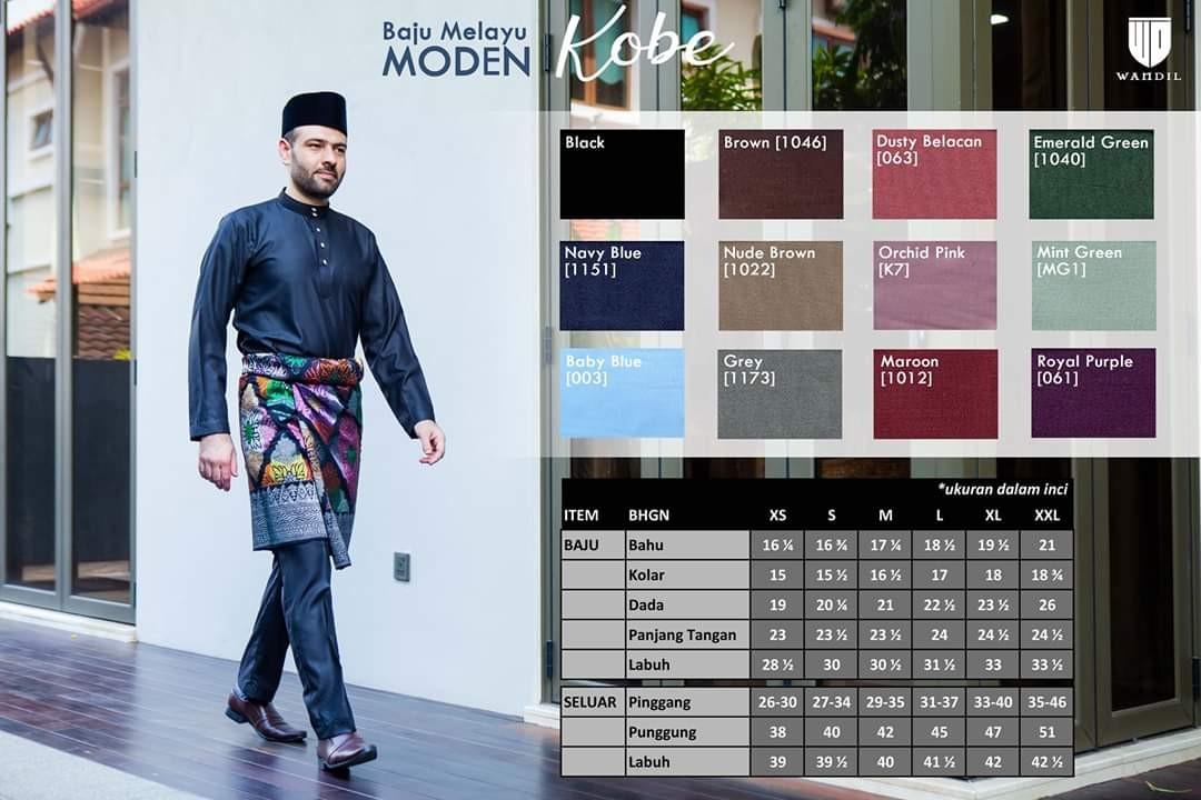 BAJU MELAYU MODEN WANDIL, Men's Fashion, Tops & Sets, Tshirts & Polo ...