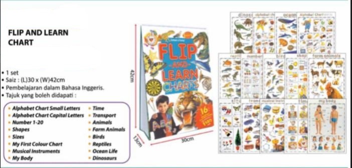 C- Flip And Learn Chart, Everything Else, Others on Carousell