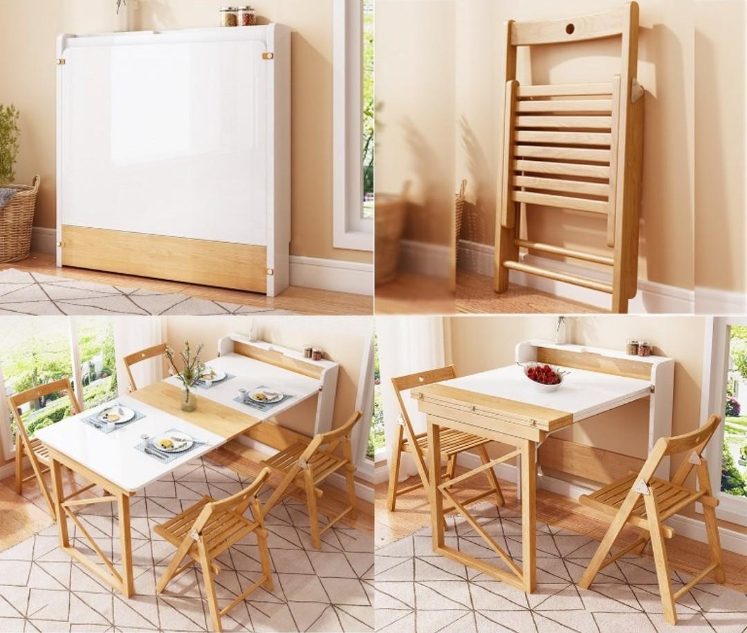 Dining Table Foldable & Space Saving, Furniture & Home Living ...