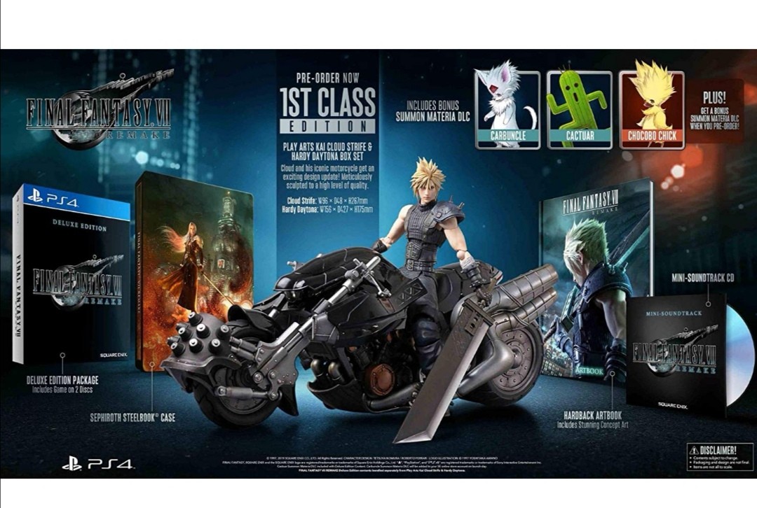 Final fantasy 7 remake First class edition, Video Gaming, Video Games ...