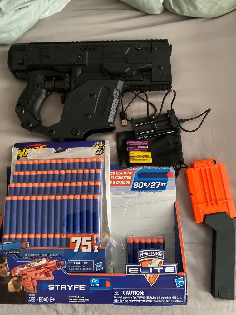 Full auto Modded Nerf kriss vector stryfe , Hobbies & Toys, Toys ...