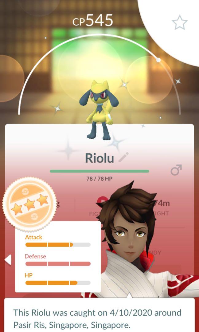 Shiny Riolu, Video Gaming, Video Game Consoles, Others on Carousell