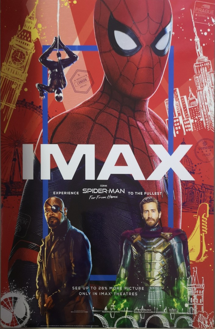 Spider-man: Far From Home IMAX Poster (19x13"), Hobbies & Toys ...