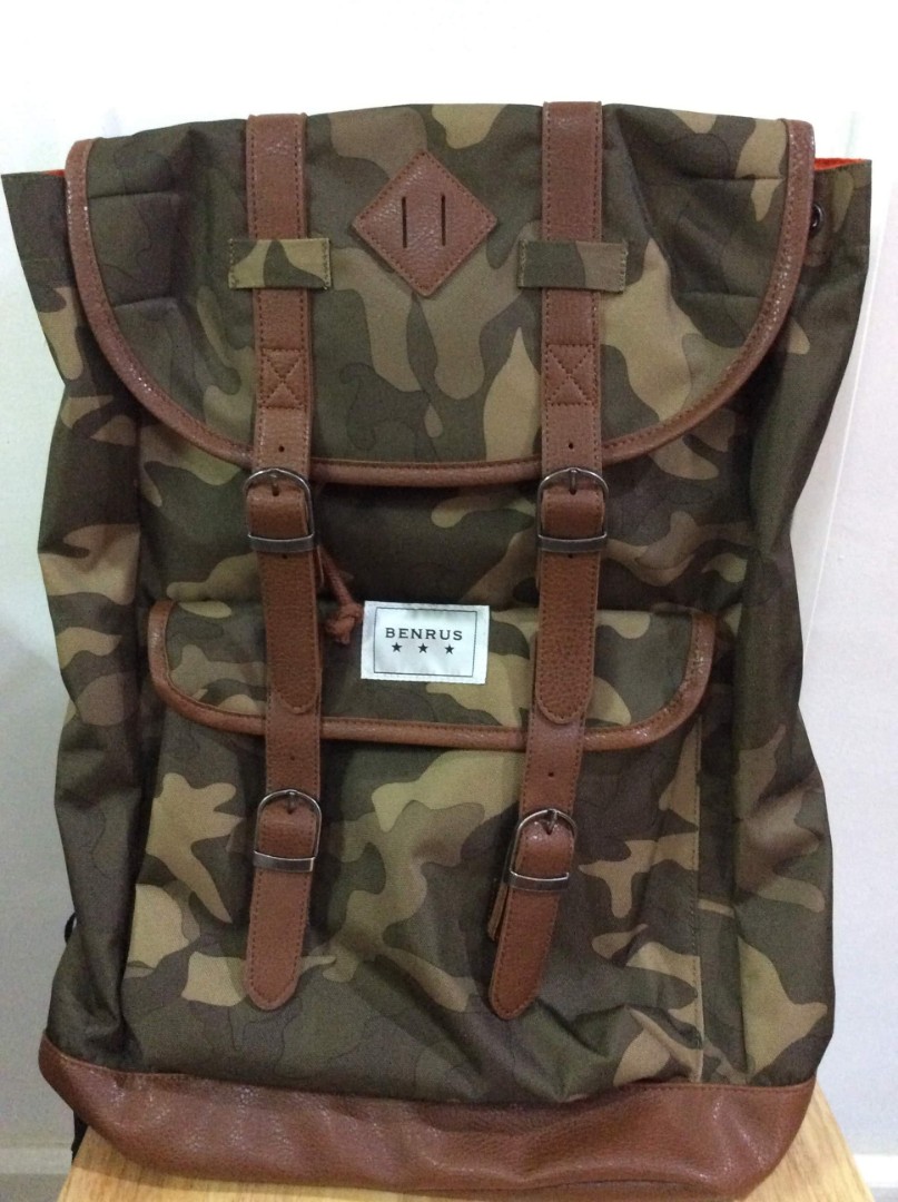 Benrus Camo Scout Backpack, Men's Fashion, Bags, Backpacks on Carousell