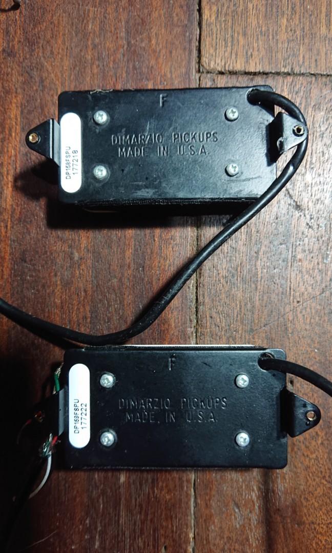 Dimarzio Evolution Set White / Gold Poles Both F - Spaced Pickups not ...
