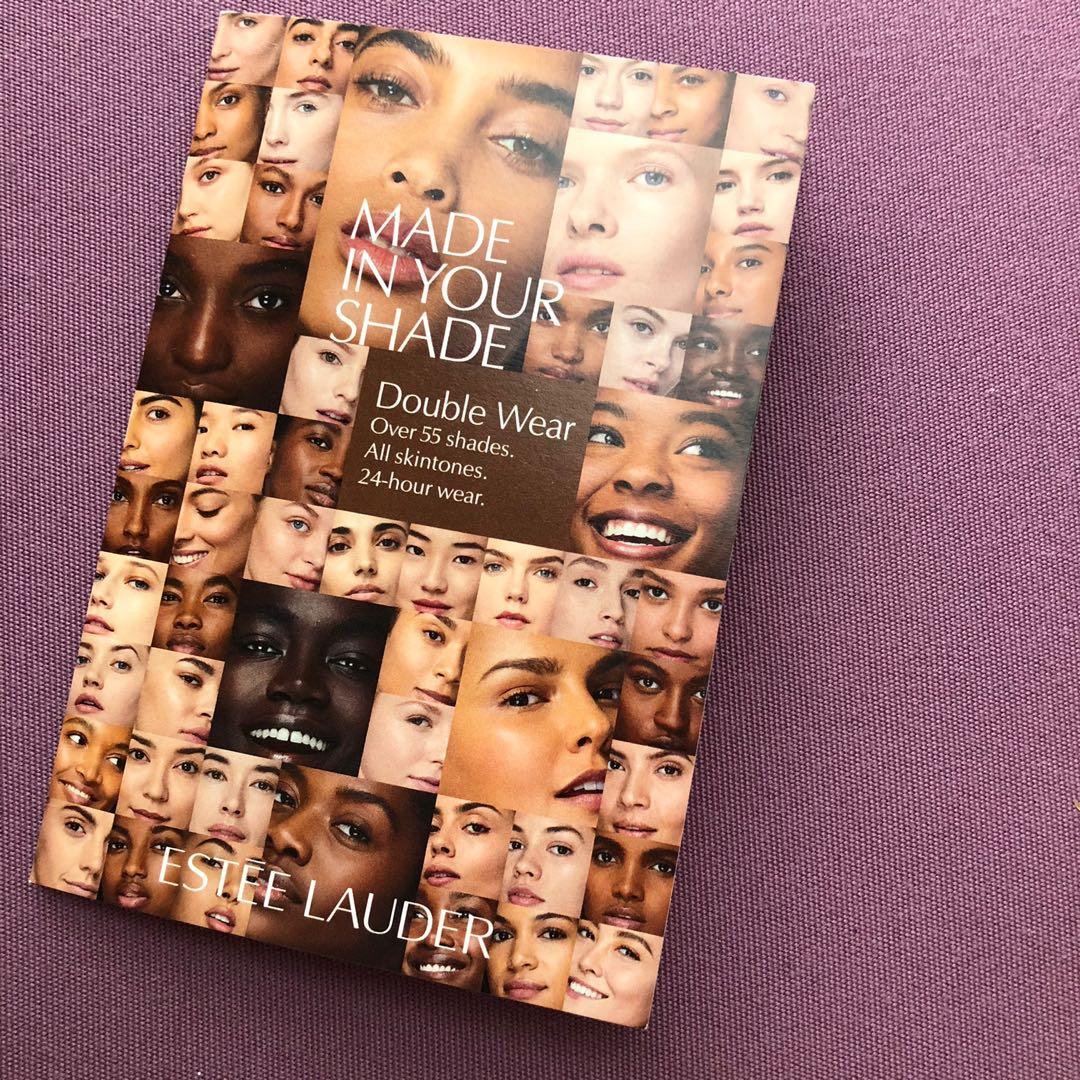 Estee Lauder Double Wear Foundation Sample Card, Beauty & Personal Care ...