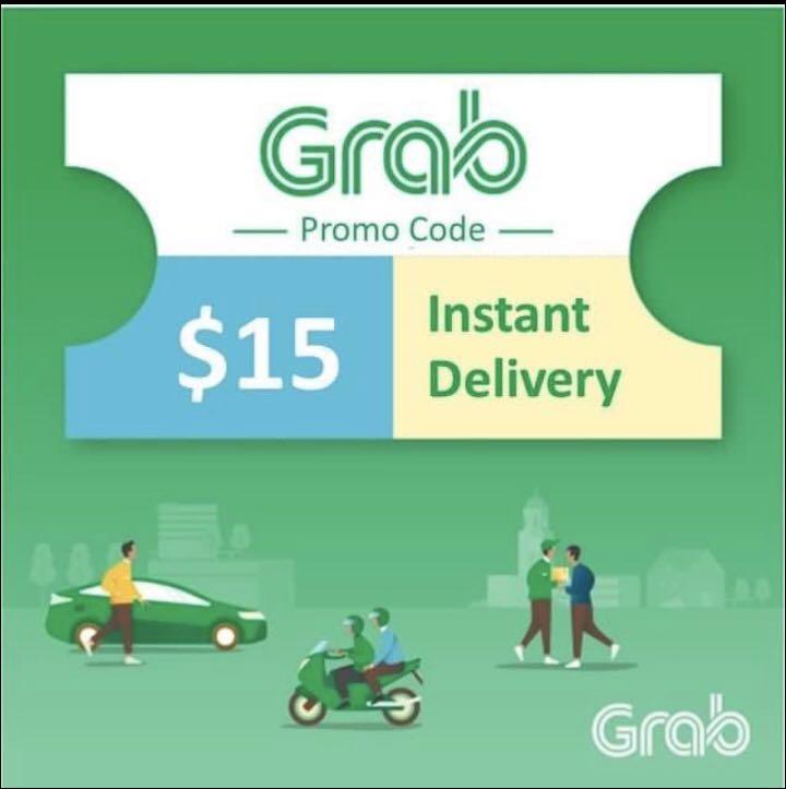 Grab Ride voucher $15, Tickets & Vouchers, Vouchers on Carousell