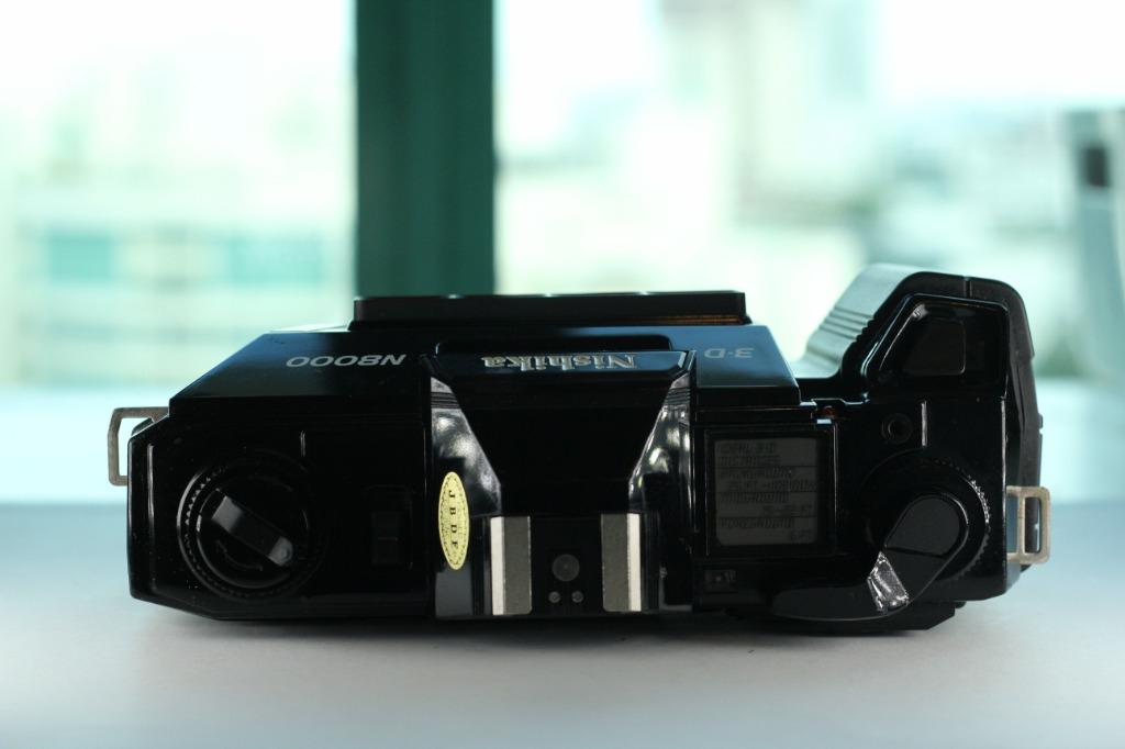 Nishika N8000 35mm Quadrascopic Stereo 3D Camera [****404] /w National PE 202S Flash Gun ...