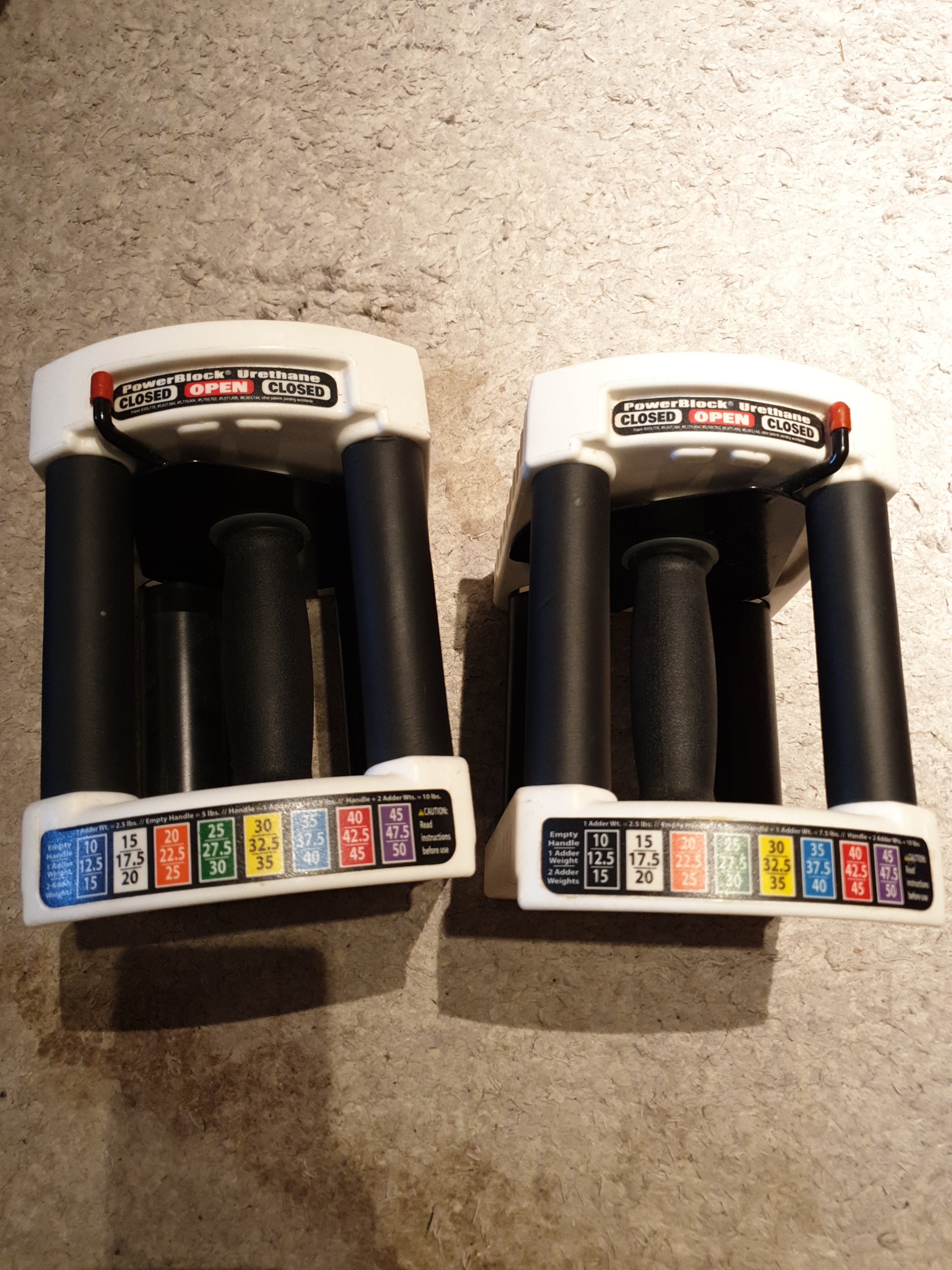 PowerBlock Dumbells 7kg, Sports Equipment, Exercise & Fitness, Weights ...