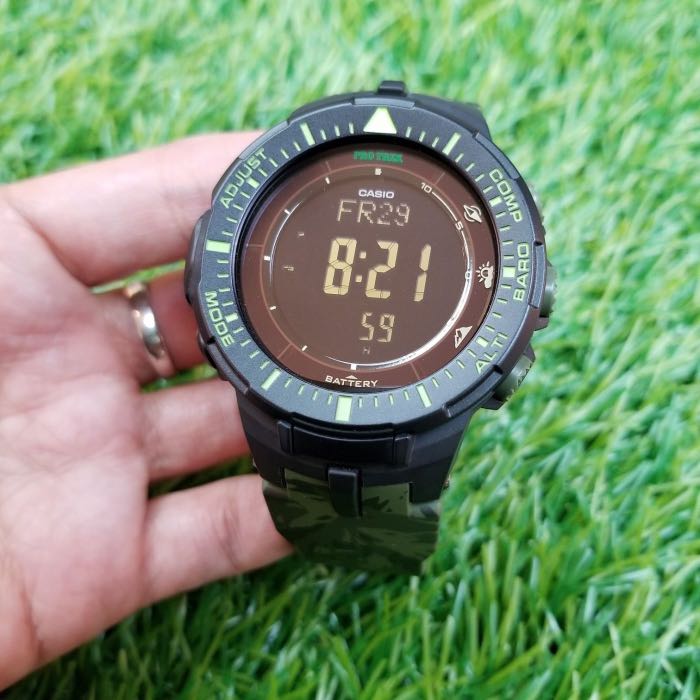 PRG-300CM-3 門市保用 信心保證 CASIO WATCH PROTREK 登山錶 PRG-300CM (有保用）, 男裝, 手錶及 ...