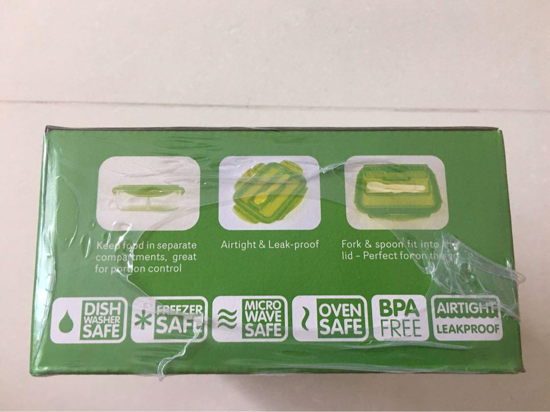 Pyrex Snapware Eco Divided 990ml Lunch Box, Furniture & Home Living ...