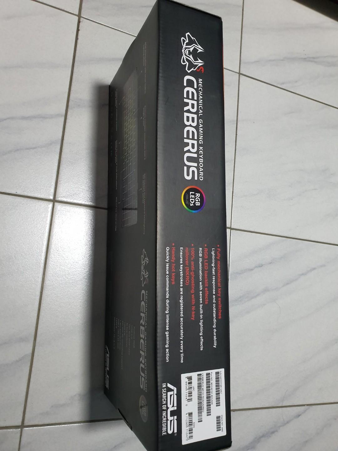 Asus ROG Cerberus Mechanical Gaming Keyboard, Electronics, Computer ...