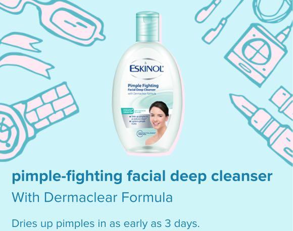 Eskinol Pimple-fighting (135ml), Beauty & Personal Care, Face, Face ...
